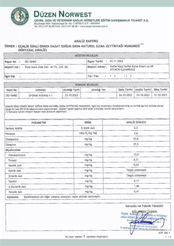Assos Polifenol Premium YENİ SEZON 2025-26 500ml - Buta Assos